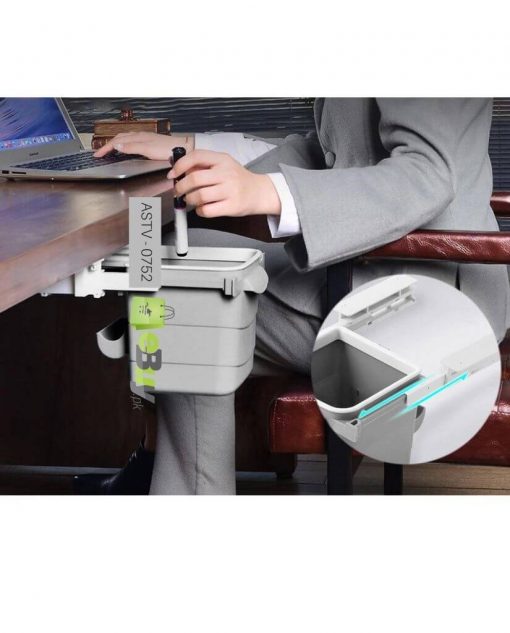 Hidden Retractable Desk Waste Bin Multifunctional Storage Box | eBuy.pk