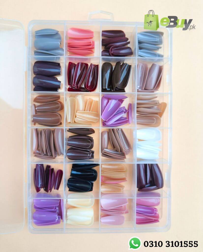 Plain Coloured Acrylic Nails Box At Best Price in Pakistan