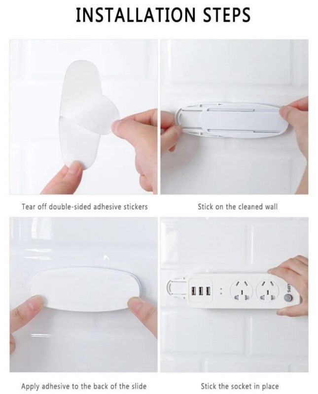 Wall-Mounted Extension Wire Organizer Online in Pakistan