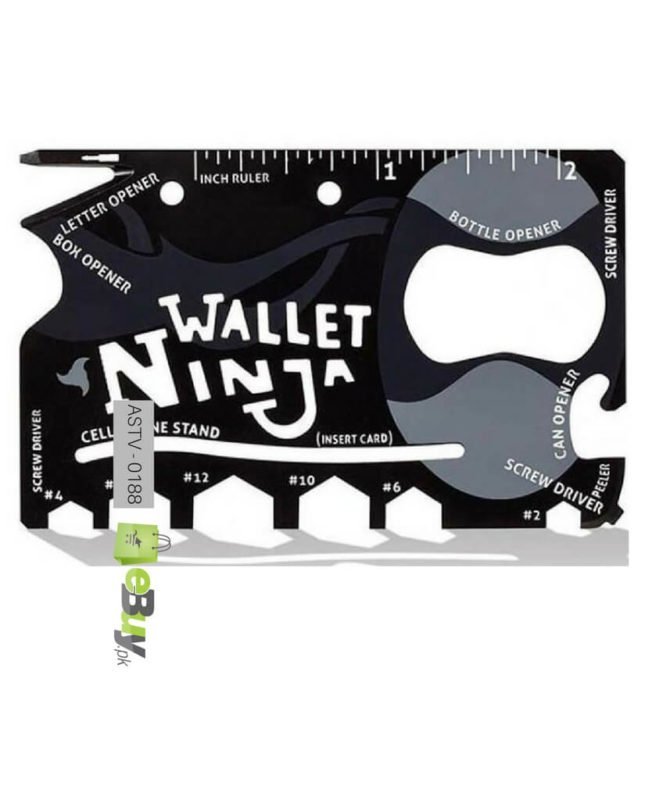 Buy Wallet Ninja 18 in 1 Multi-Purpose Pocket Tool in Paksitan - eBuy.pk